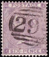 SG84 6d Lilac - Good Used (Cat. £80) - (Spec: J71, ii) (Scott: 39)