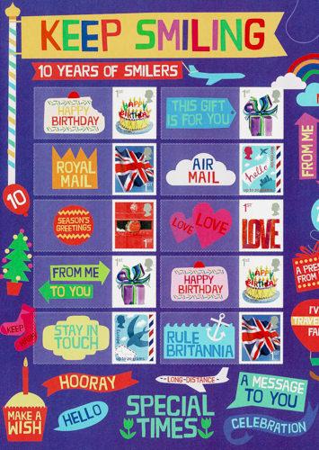 2010 Keep Smiling Half Sheet with Labels (Half may vary from shown)