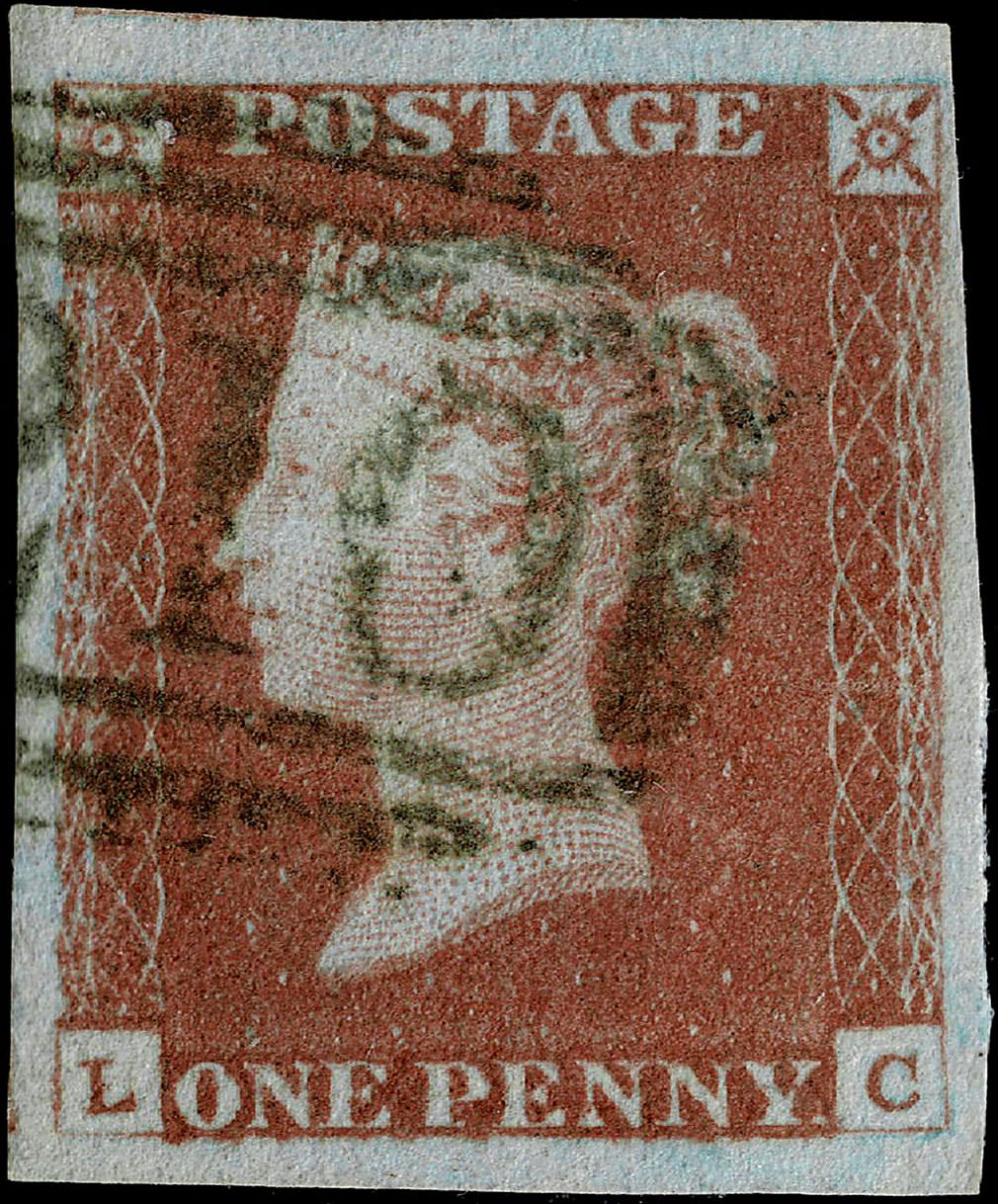 1841 Penny Red (B1/BS29) - LC, 4 Huge Margins, Plate 83 - 210 ...