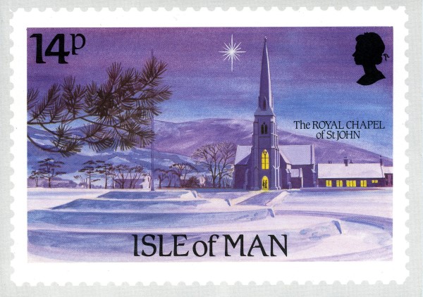1985 Christmas Card with First Day of Issue cancellation stamp on ...