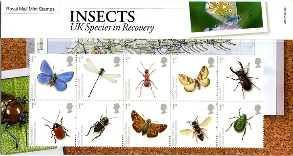 2008 Action for Species (2nd series), Insects Pack