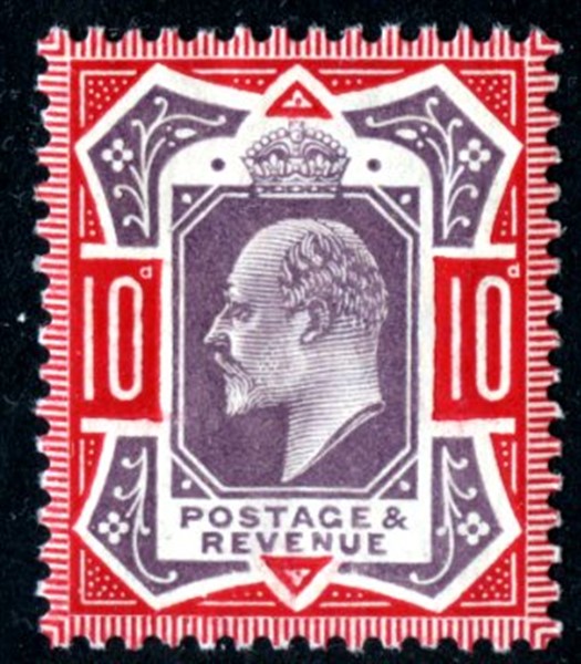 SG256 10d Dull Purple & Scarlet (Chalk Paper)