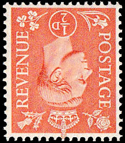SG503wi ½d Pale Orange, Wmk Inverted - Good Perfs